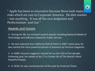 Entrepreneur presentation on Life of Steve Jobs | PPTX