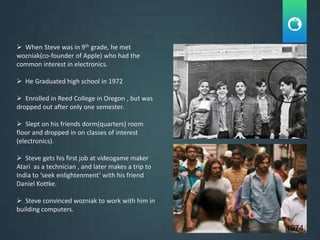 Entrepreneur presentation on Life of Steve Jobs | PPT