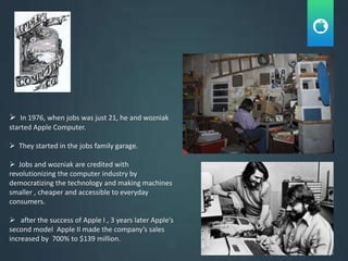 Entrepreneur presentation on Life of Steve Jobs | PPT