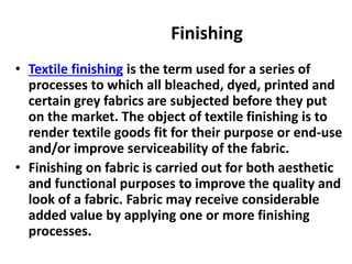 Steps of Wet Processing Technology | PPTX