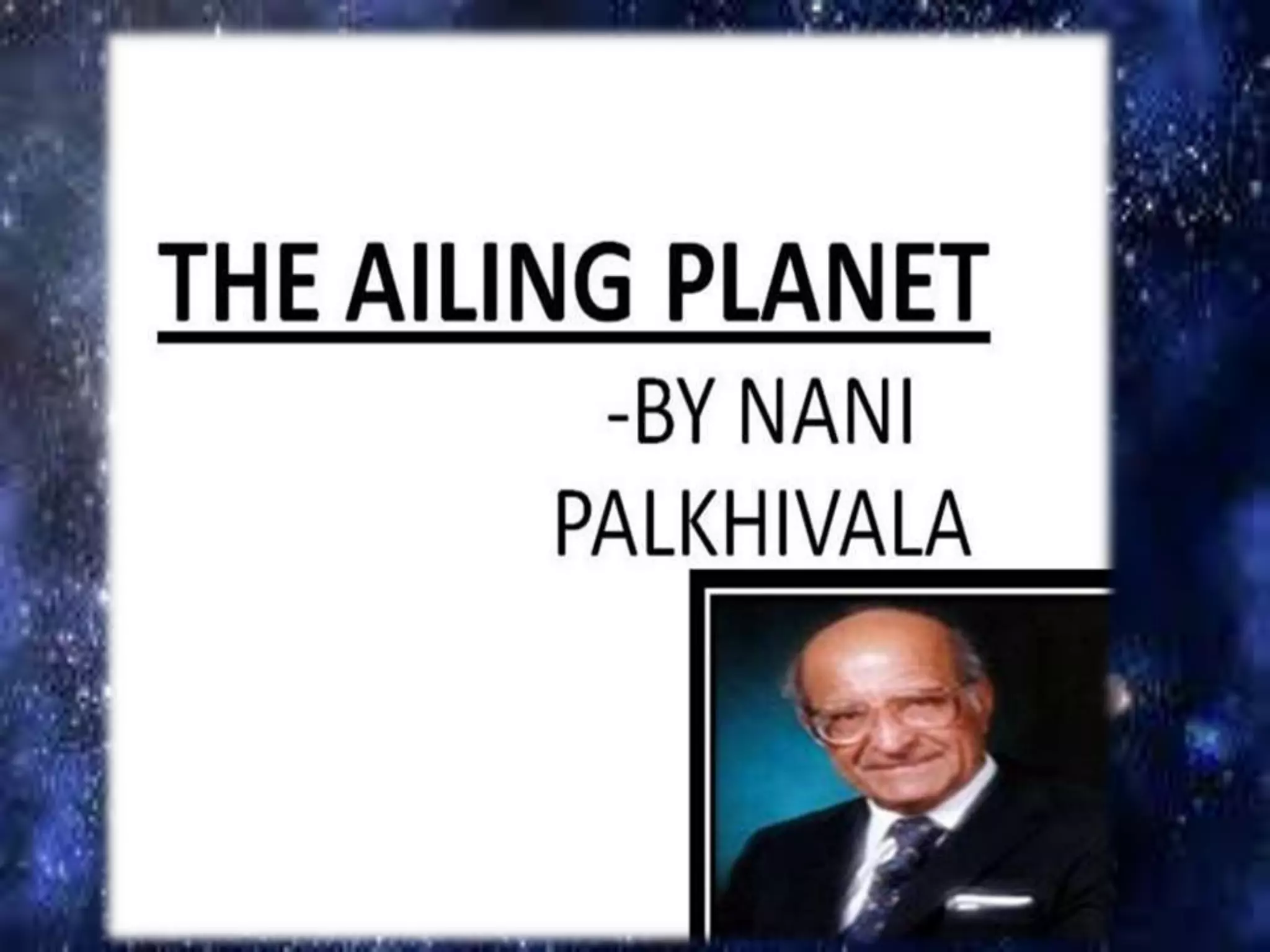 ailing planet | PPTX