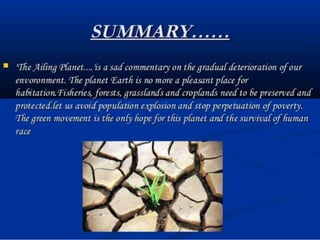 ailing planet | PPTX