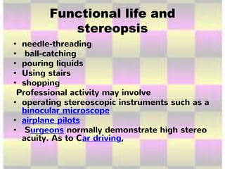 stereopsis history ,uses and charts | PPTX