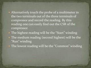 testing & fault finding of resiprocating compressor | PPTX