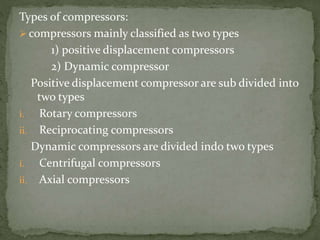 testing & fault finding of resiprocating compressor | PPTX