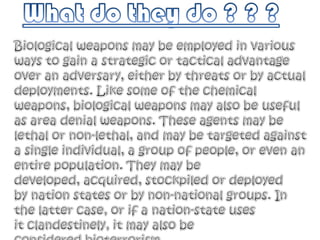 biological weapns | PPT
