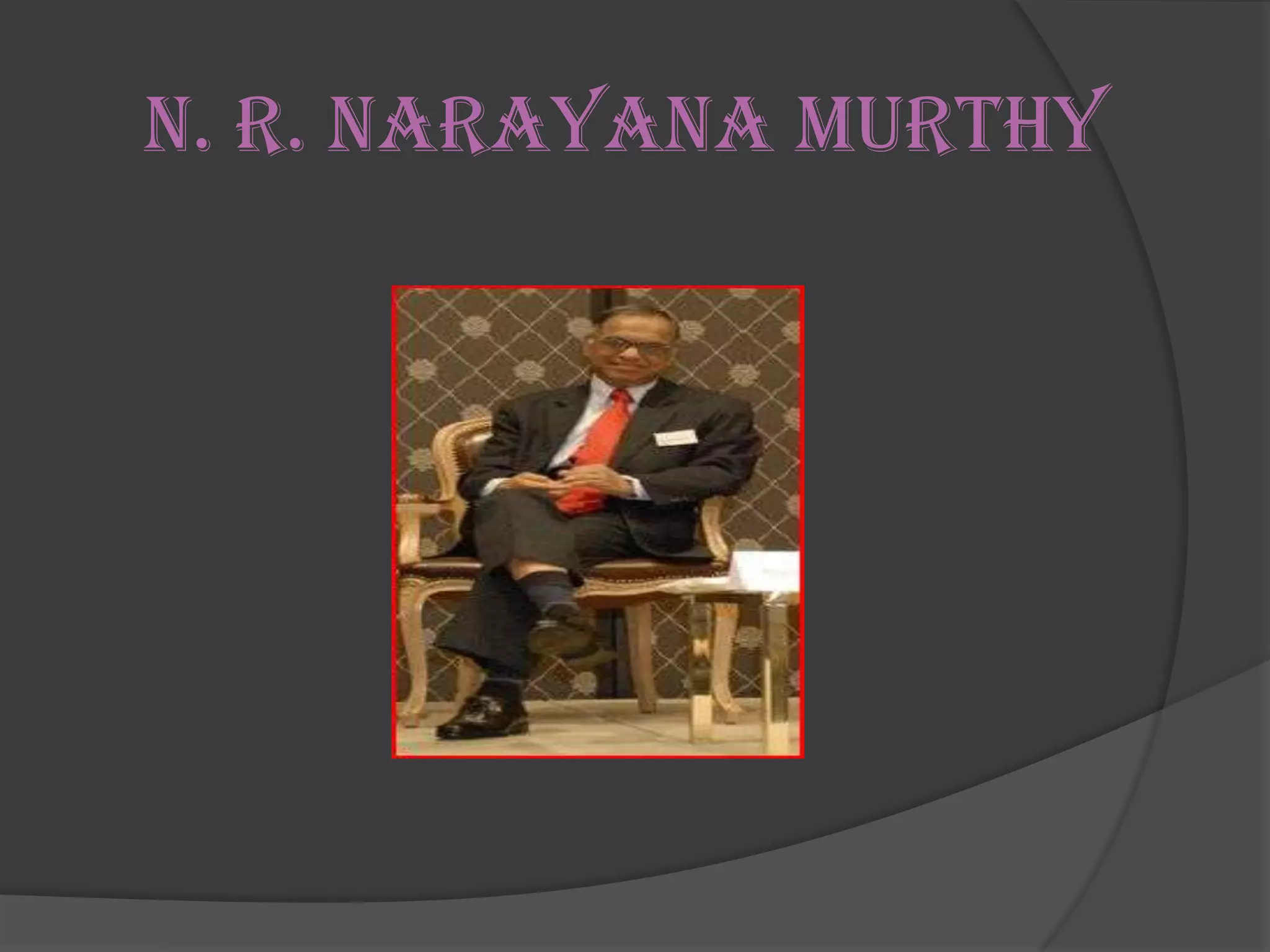 N. R. Narayan murthy and his management functions | PPTX