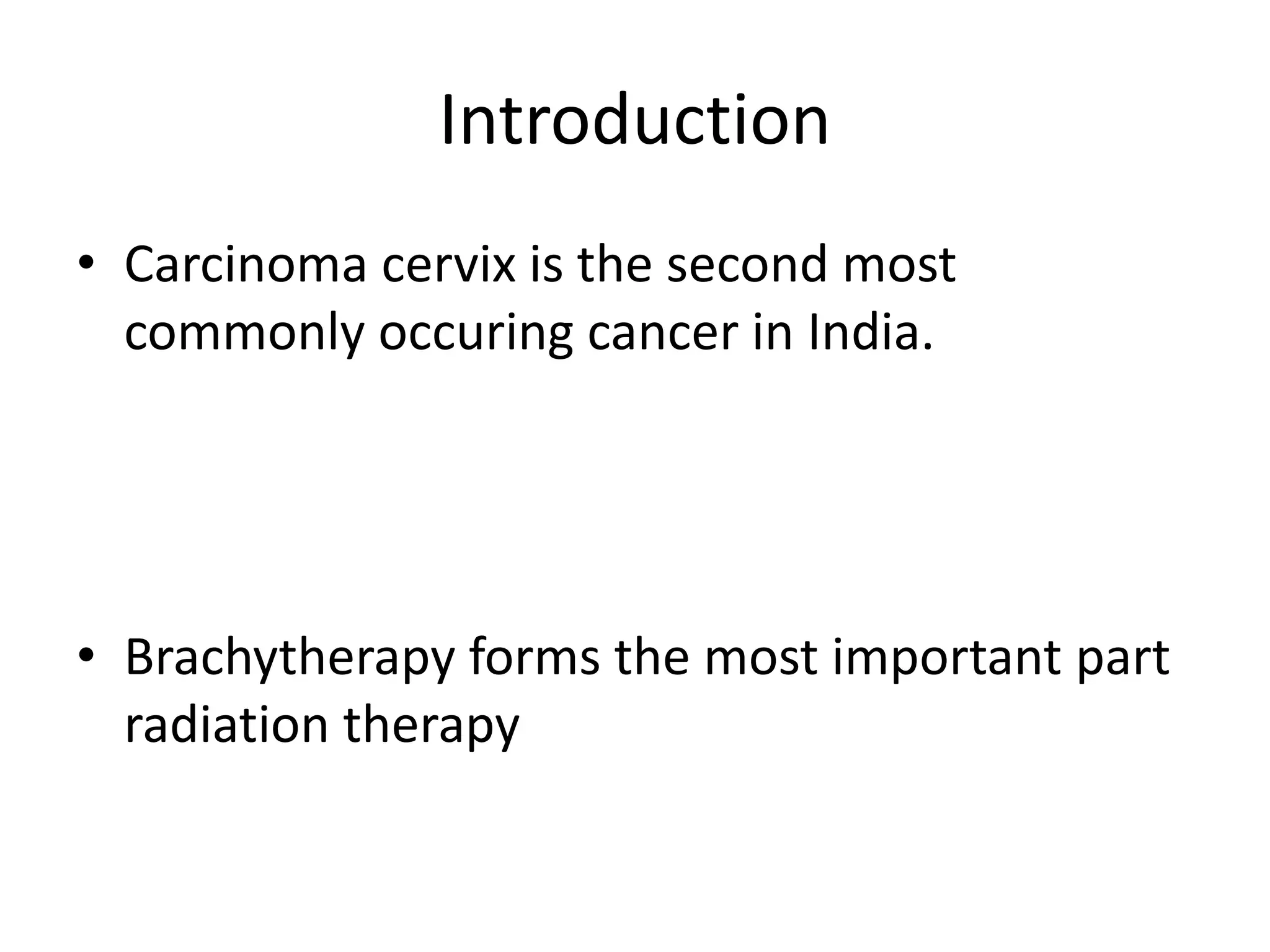 Low dose rate versus high dose rate brachytherapy for carcinoma cervix ...