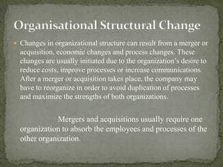 Organisational Structural Change in Vodafone | PPTX