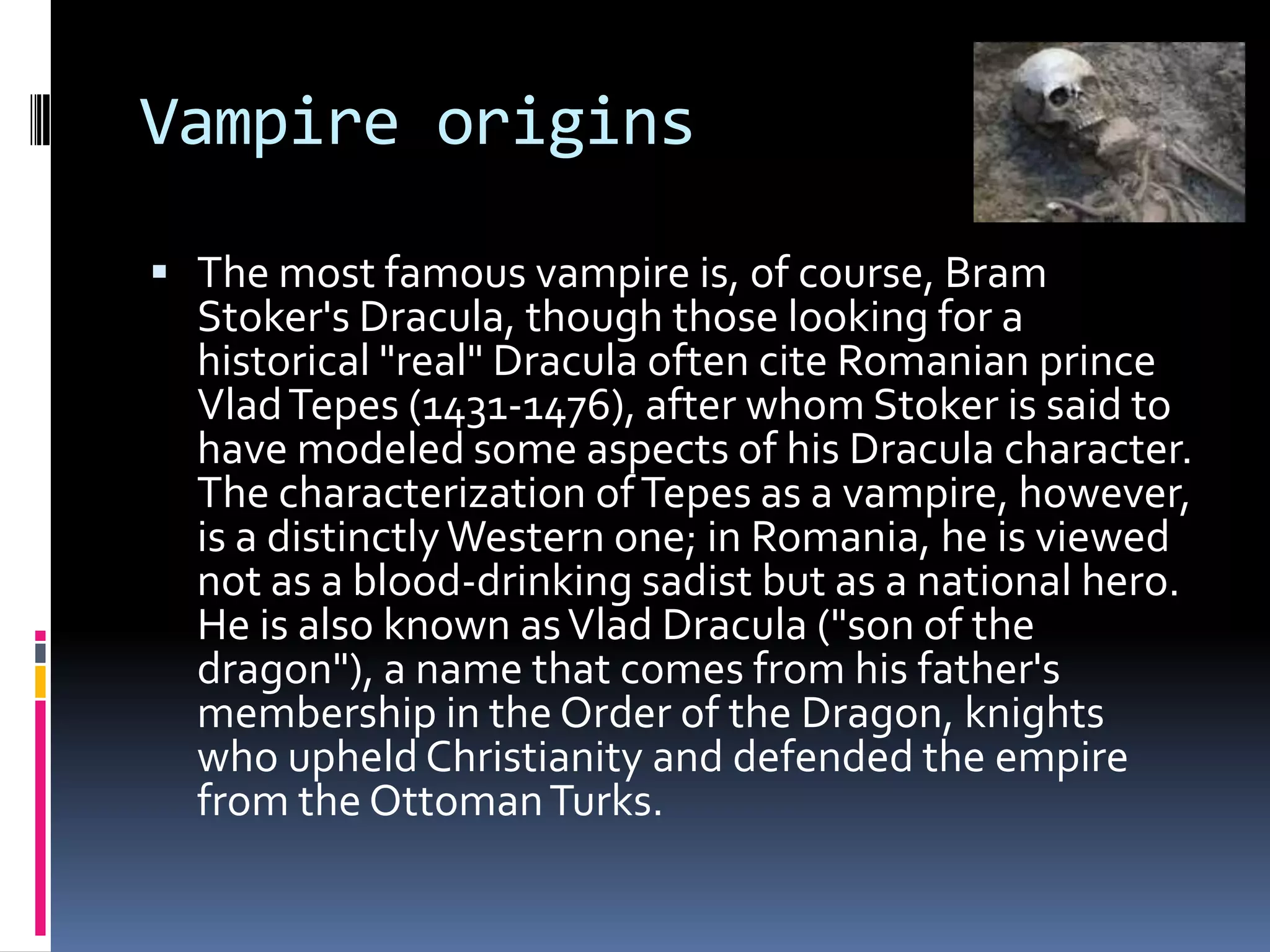 vapires real or not | PPTX | Blood Disorders | Diseases and Conditions