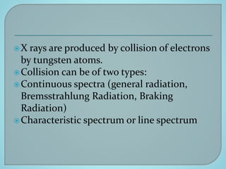 electromagnectic spectrum and properties of x -rays | PPTX