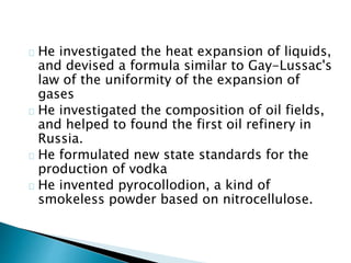 Mendeleev | PPTX | Chemistry | Science