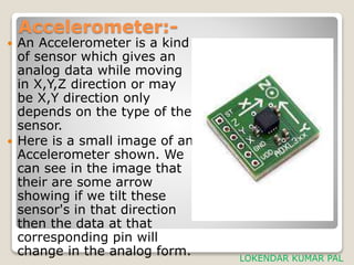 WIRELESS GESTURED CONTROLLED ROBOT USING ACCELEROMETER | PPT