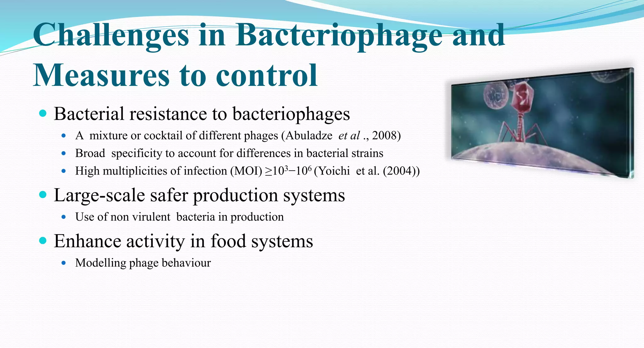 phage application in food safety | PPTX