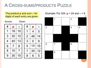PPT On Puzzle Patterns For class 9 | PPTX