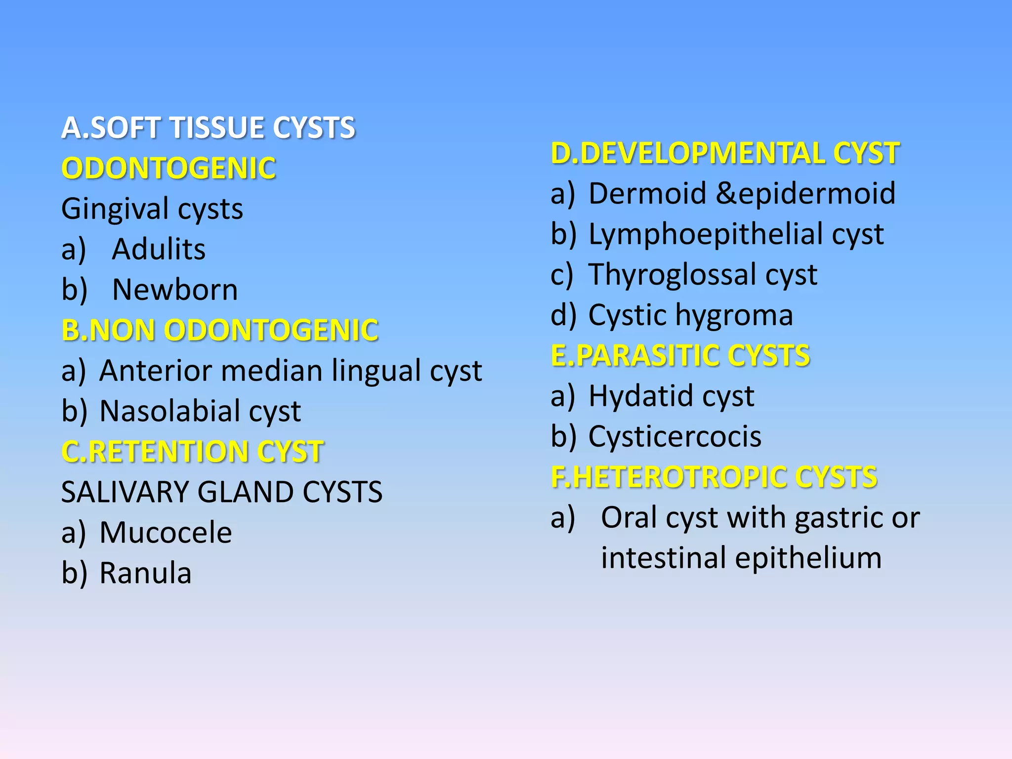 odontogenic cysts | PPTX
