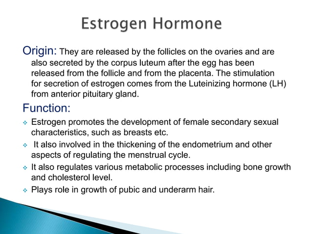 Female Sex hormones | PPT