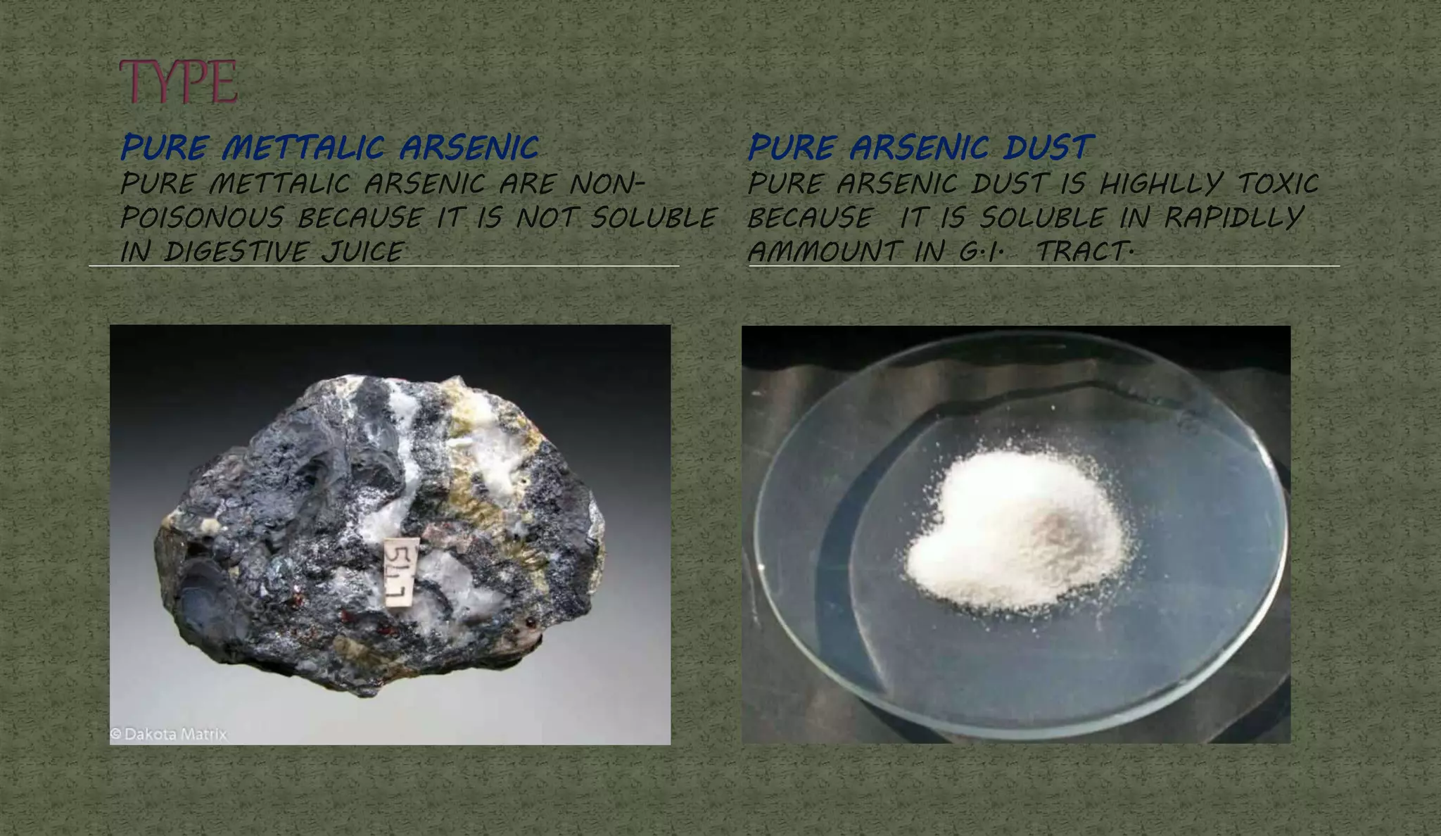 ACUTE POISONING OF ARSENIC | PPTX