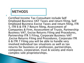 income tax practitioner course in chennai | PPTX | Personal Taxes ...