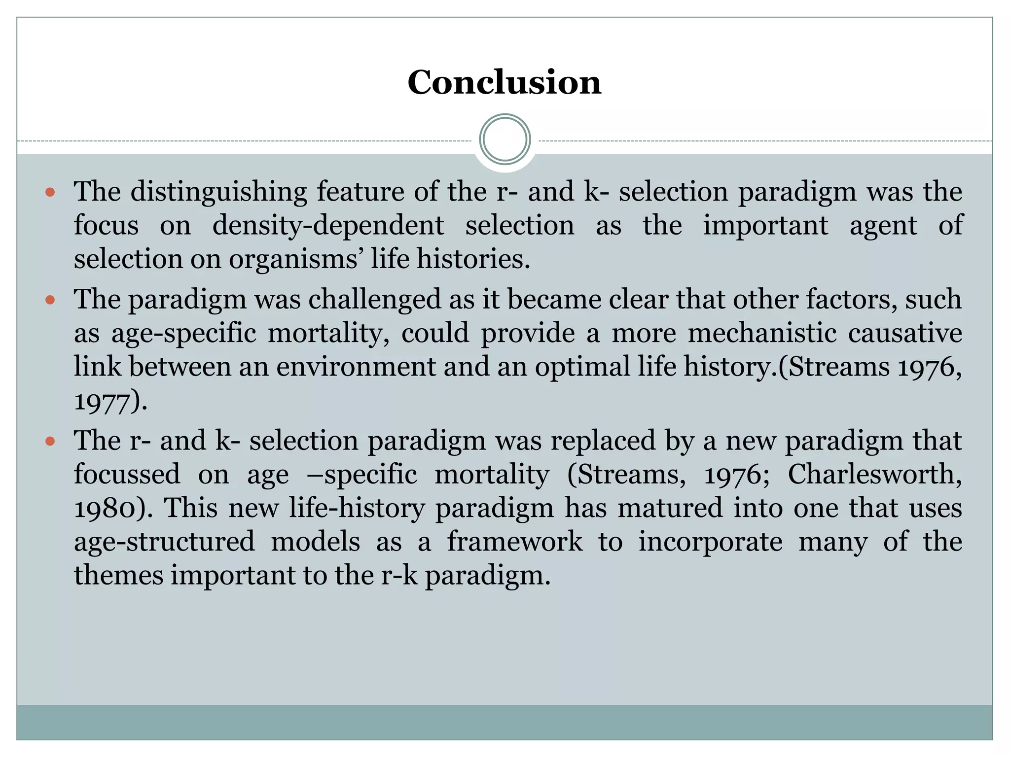 R AND K SELECTED SPECIES powerpoint presentation | PPTX