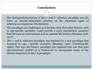 R AND K SELECTED SPECIES powerpoint presentation | PPTX
