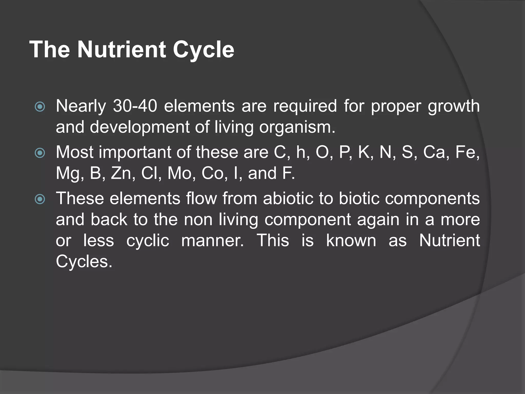 nutrient cycles powerpoint presentation | PPTX