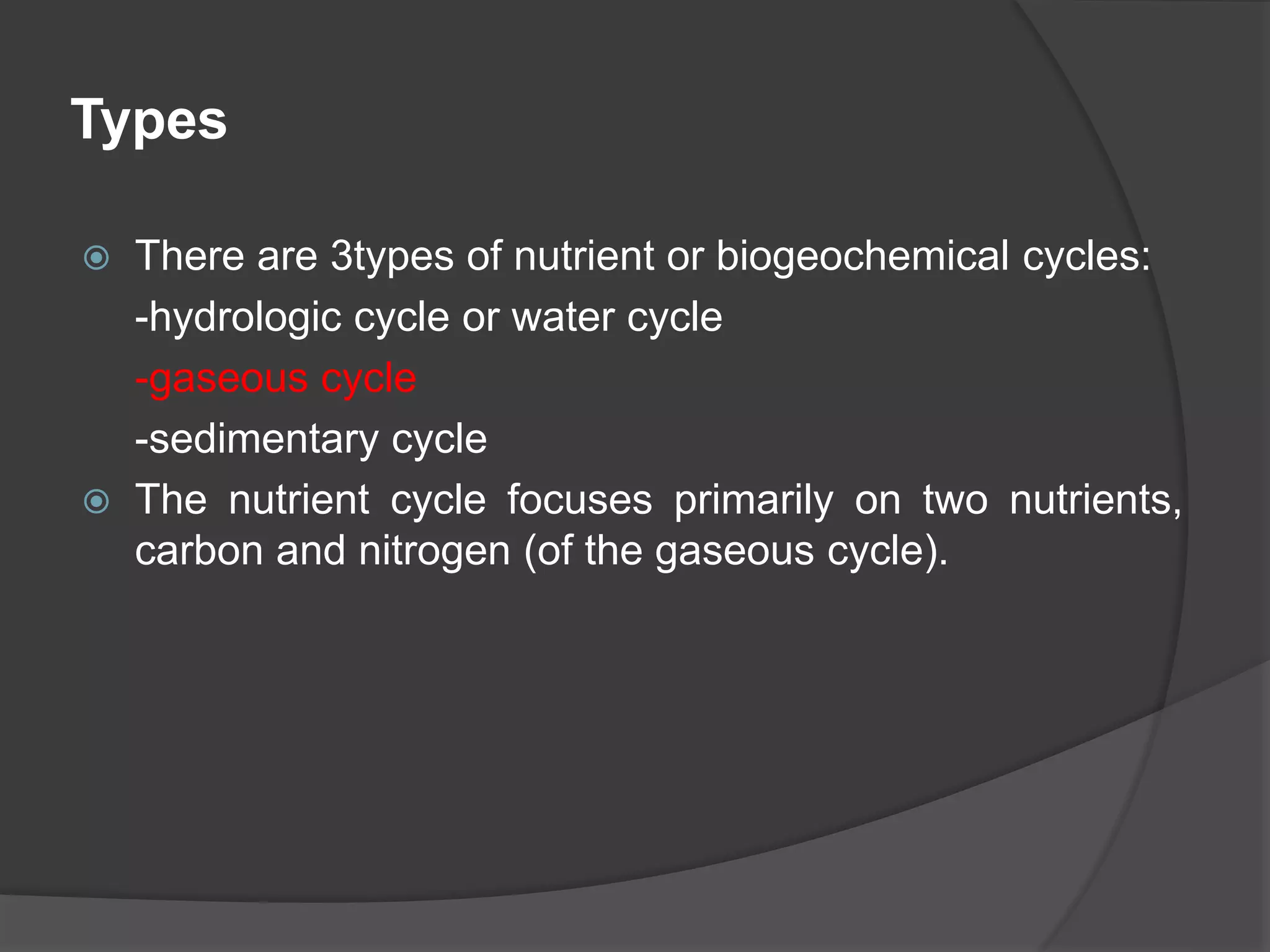 Nutrient Cycles Powerpoint Presentation Pptx