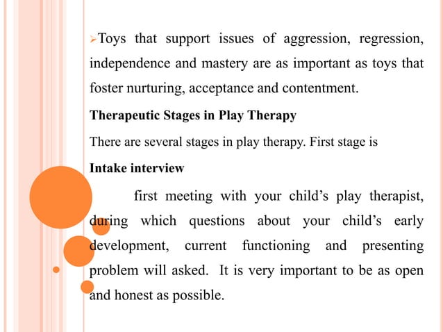 play therapy | PPTX