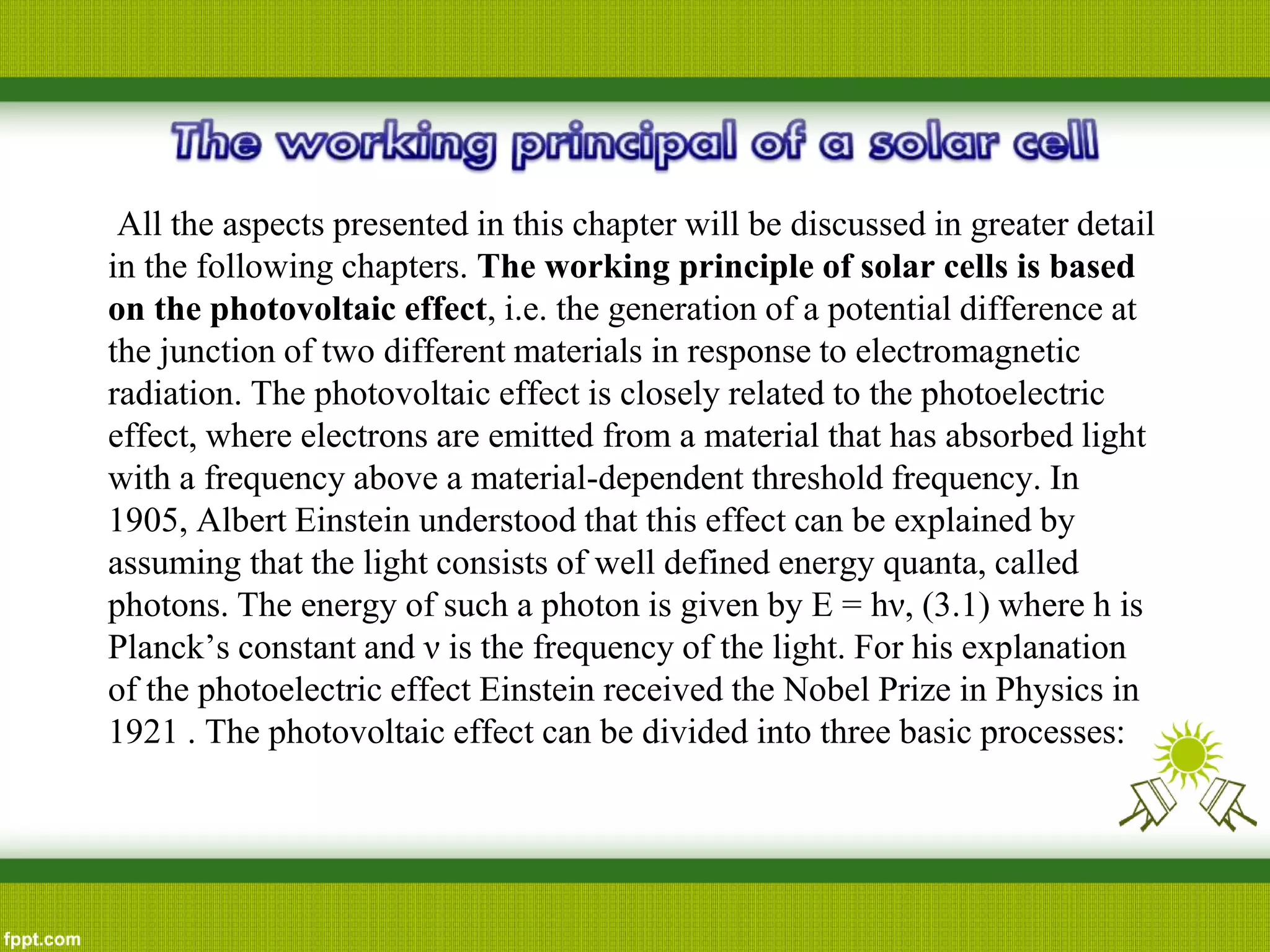 Presentation on solar cell | PPTX