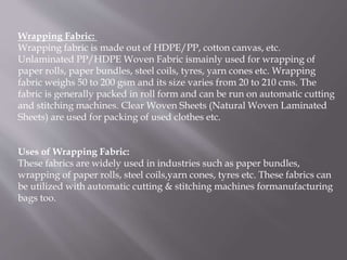 Packtech in Textile | PPTX