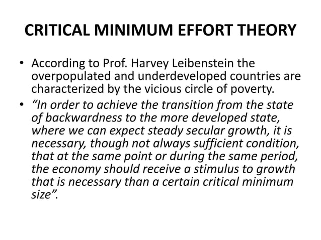 Contemporary Theories Of Entrepreneurship (Prof.Harvey Leibenstein ) | PPTX