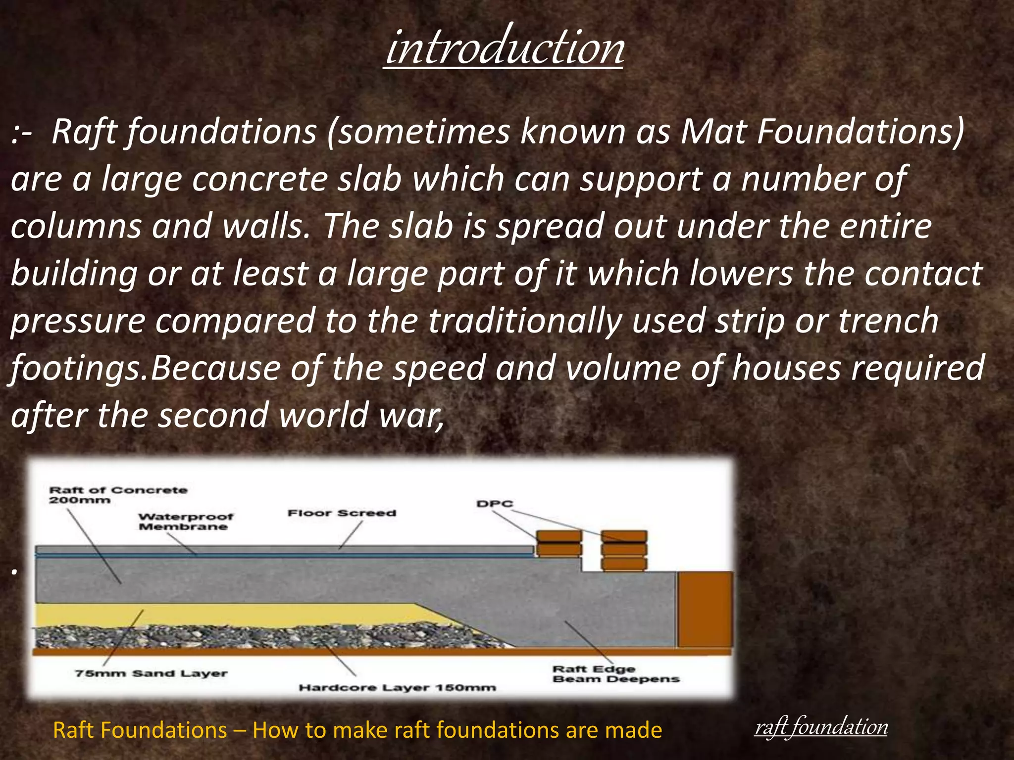 Raft Foundation b.arch 8th sem | PPTX