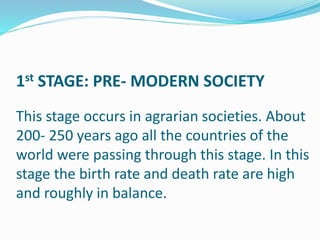 DEMOGRAPHIC TRANSITION THEORY | PPTX