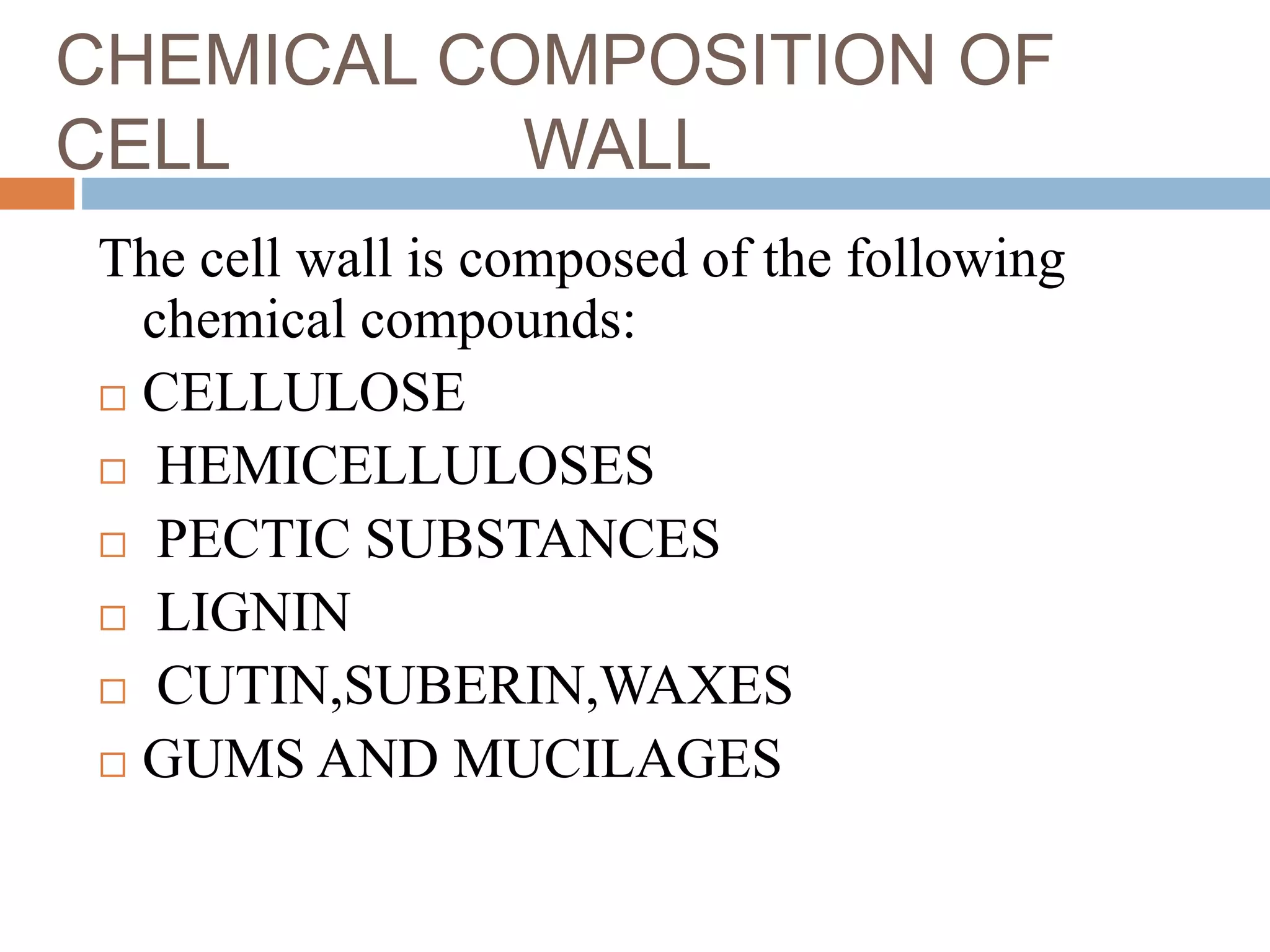 Structure and physiological functions of cell wall | PPT