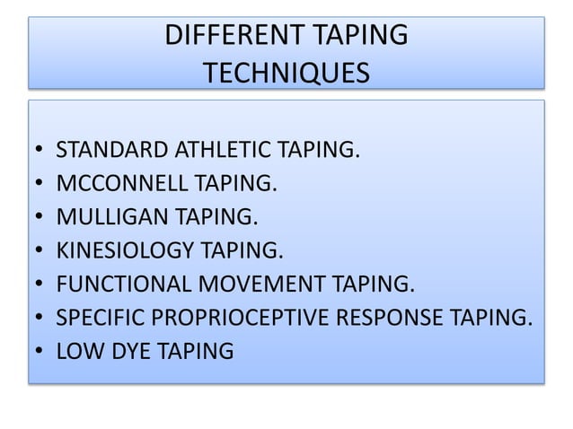 taping | PPTX | First Aid | Injuries