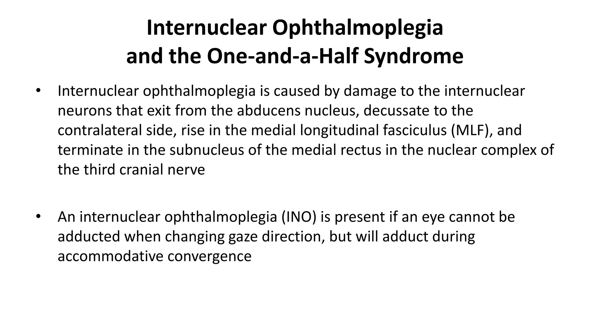 Supranuclear disorders of ocular motility | PPTX