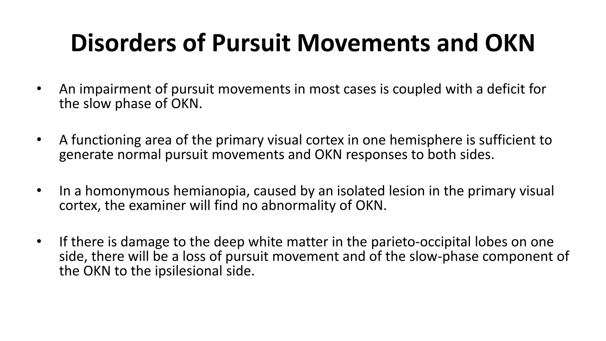 Supranuclear disorders of ocular motility | PPTX