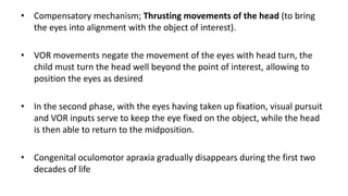 Supranuclear disorders of ocular motility | PPTX