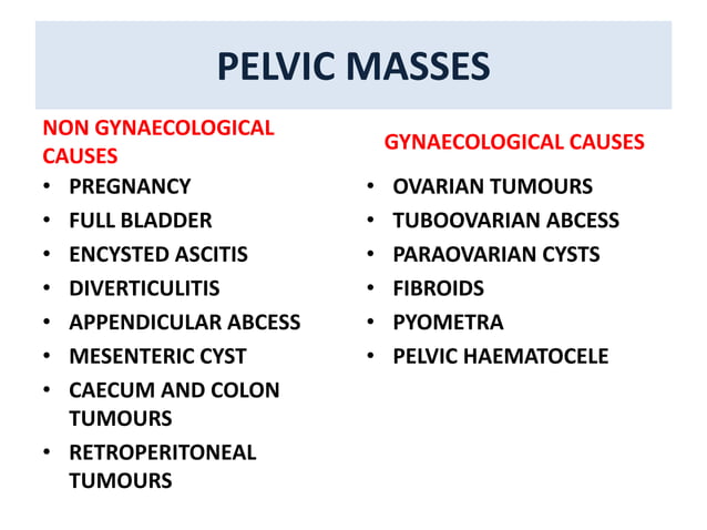 Aproach to ovarian masses and managemnt of benign ovarian masses | PPT