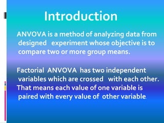 ANALYSIS OF VARIANCE (ANOVA) | PPTX