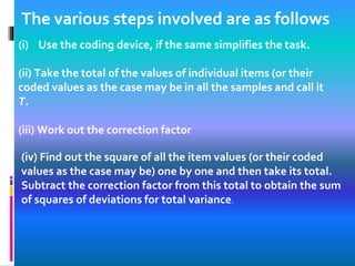 ANALYSIS OF VARIANCE (ANOVA) | PPTX