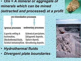 Ore mineralization at divergent plate boundary | PPT