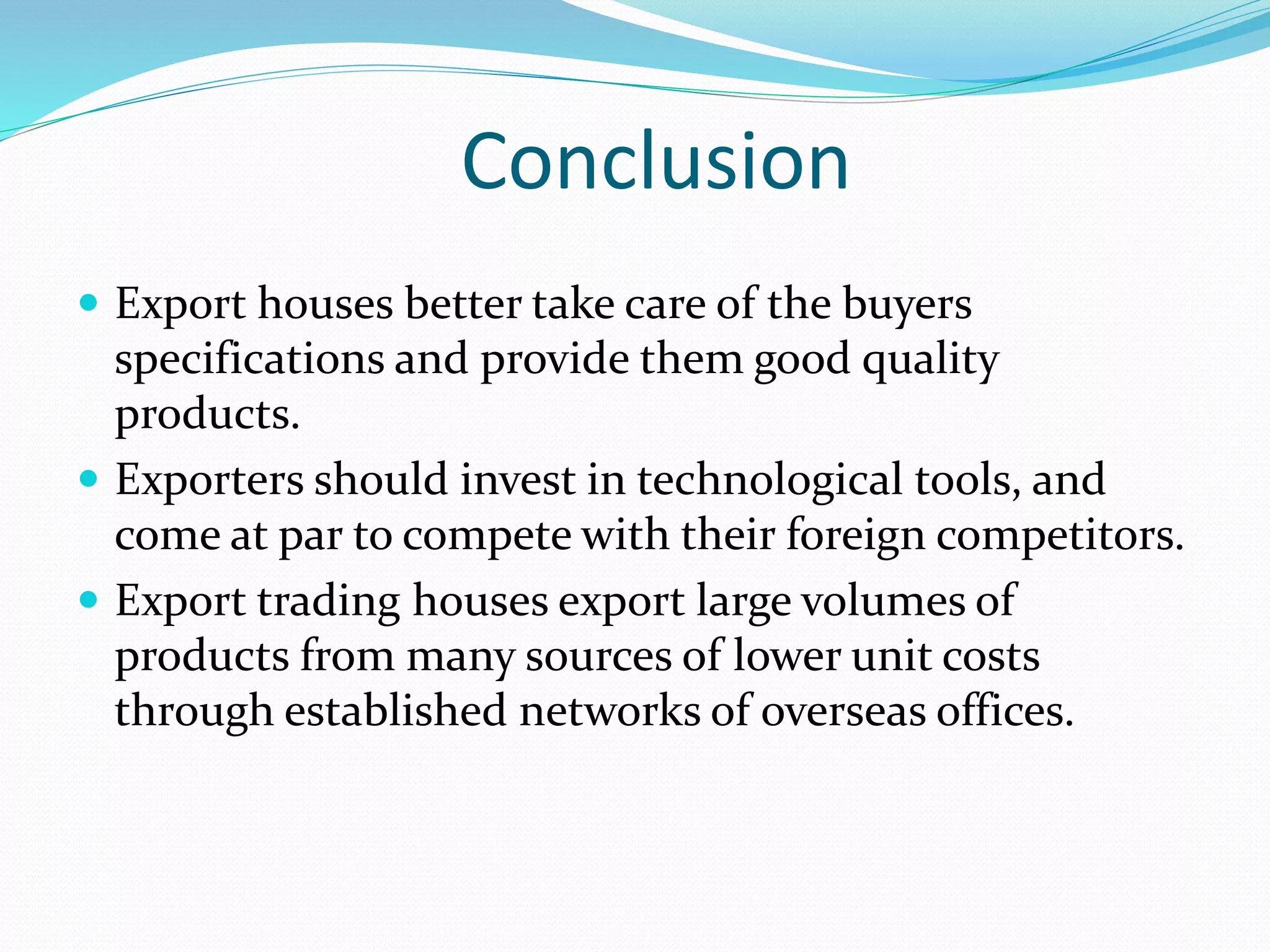 Meaning of Export House | PPTX