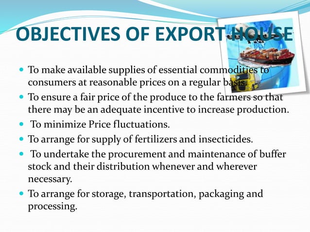 Meaning of Export House | PPTX