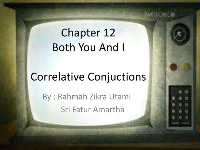 Correlative Conjunctions | PPTX