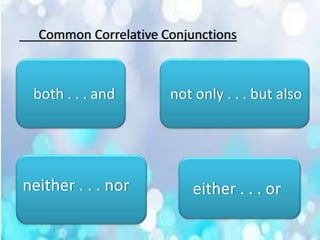 Correlative Conjunctions | PPTX
