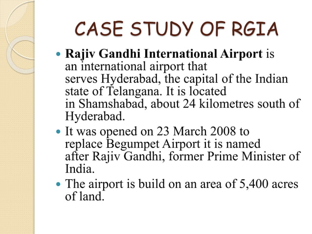 Design Of Modern Airports (RGIA HYD) | PPTX