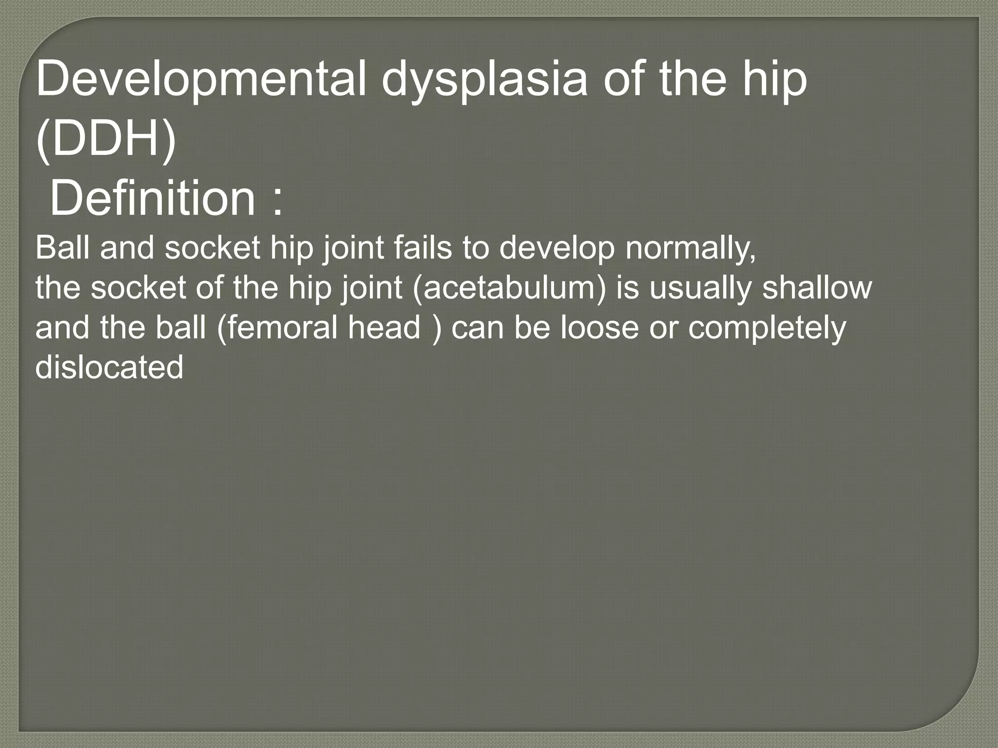 Pediatric hip radiology | PPTX