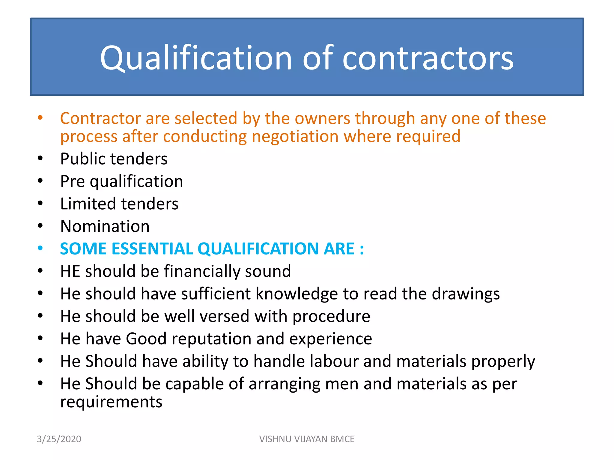 BIDDING-TENDER-CONTRACT | PPTX