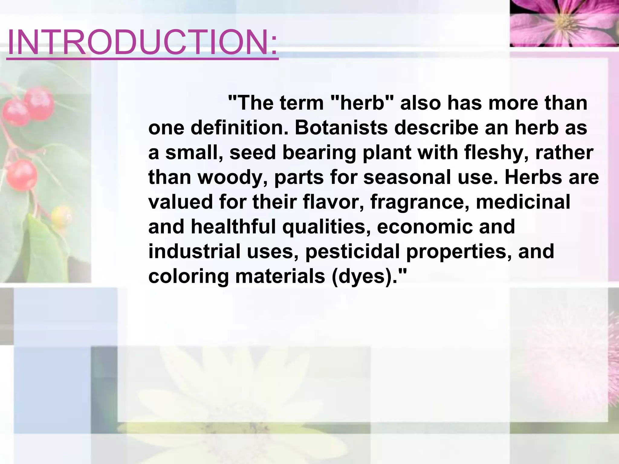Herbal Medicines and Herbal Supplements | PPTX